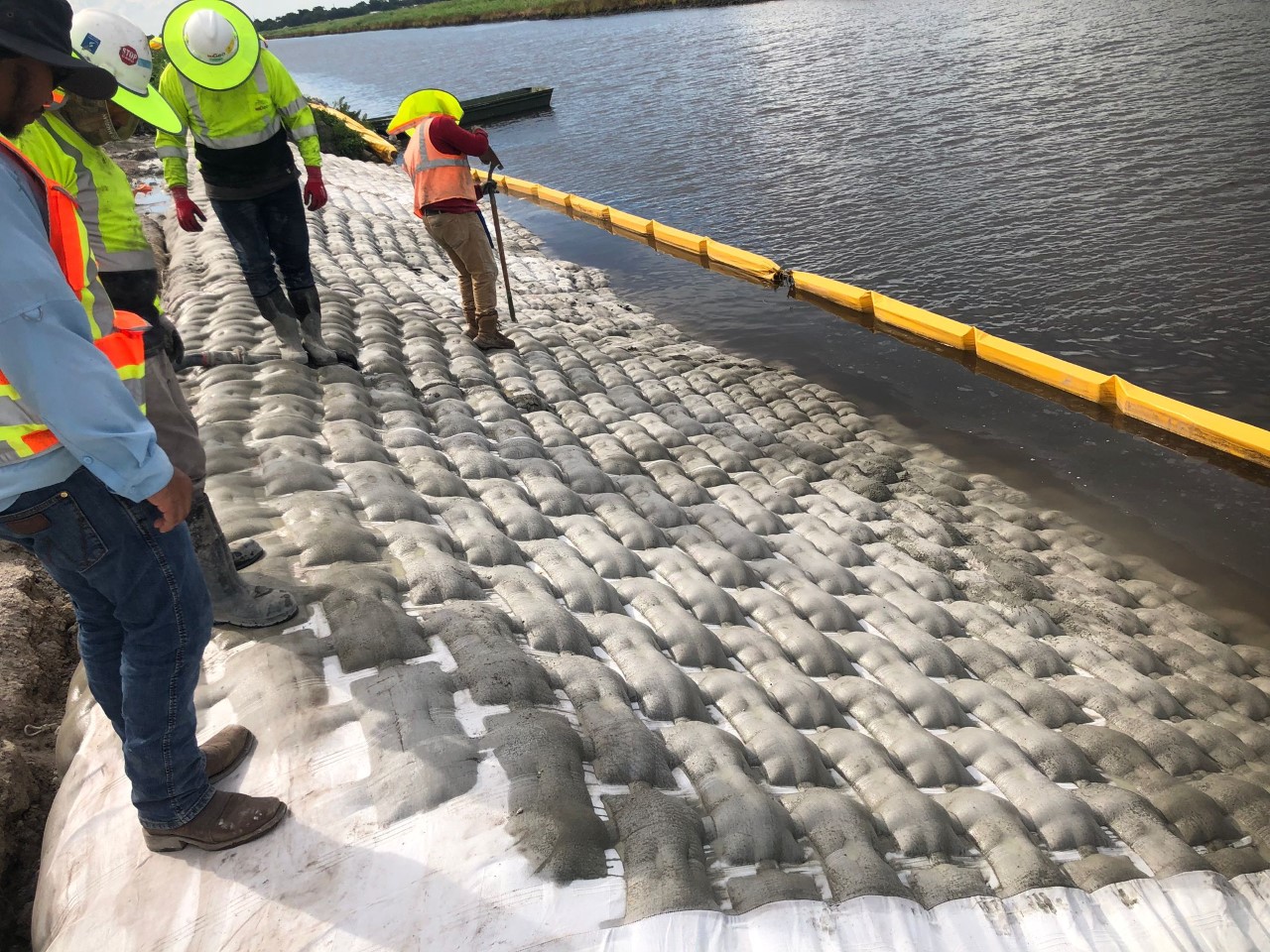 Combating Erosion & Scour | Articulating Concrete Block Mats | Synthetex